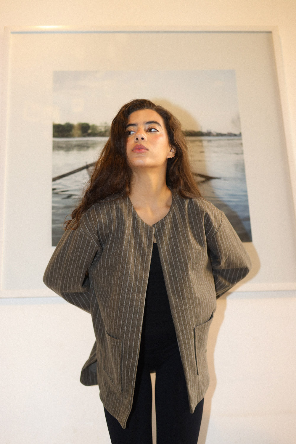 Pocket Lined Jacket - DARK OLIVE – Sirius designs